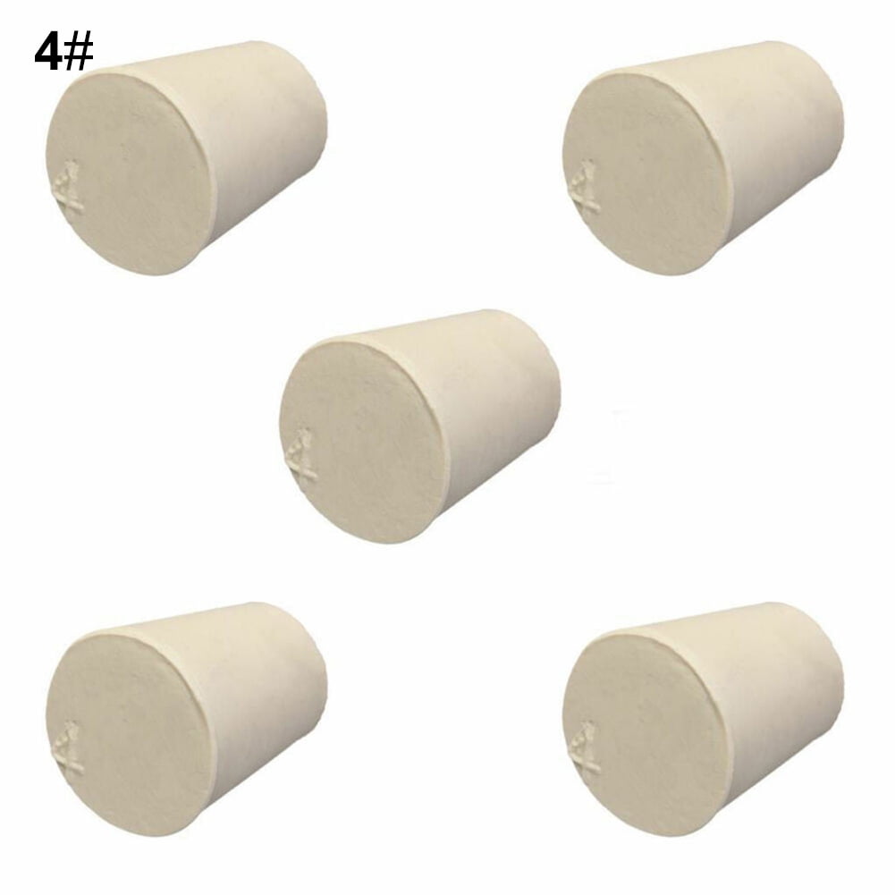 5Pcs Solid Rubber Stoppers Plug Bungs Laboratory Bottle Tube Sealed Lid ...