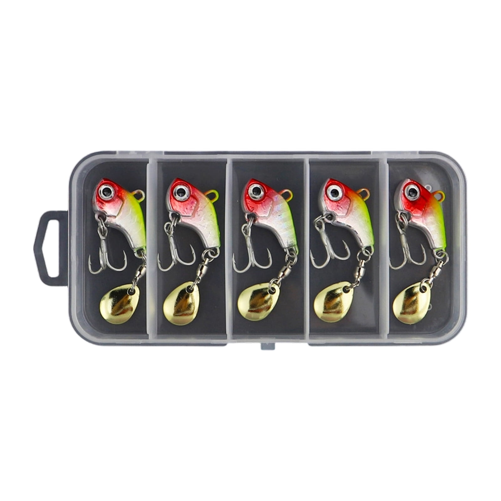 5Pcs Spinner Spoon Artificial Baits for Freshwater Fishing Easy Use ...