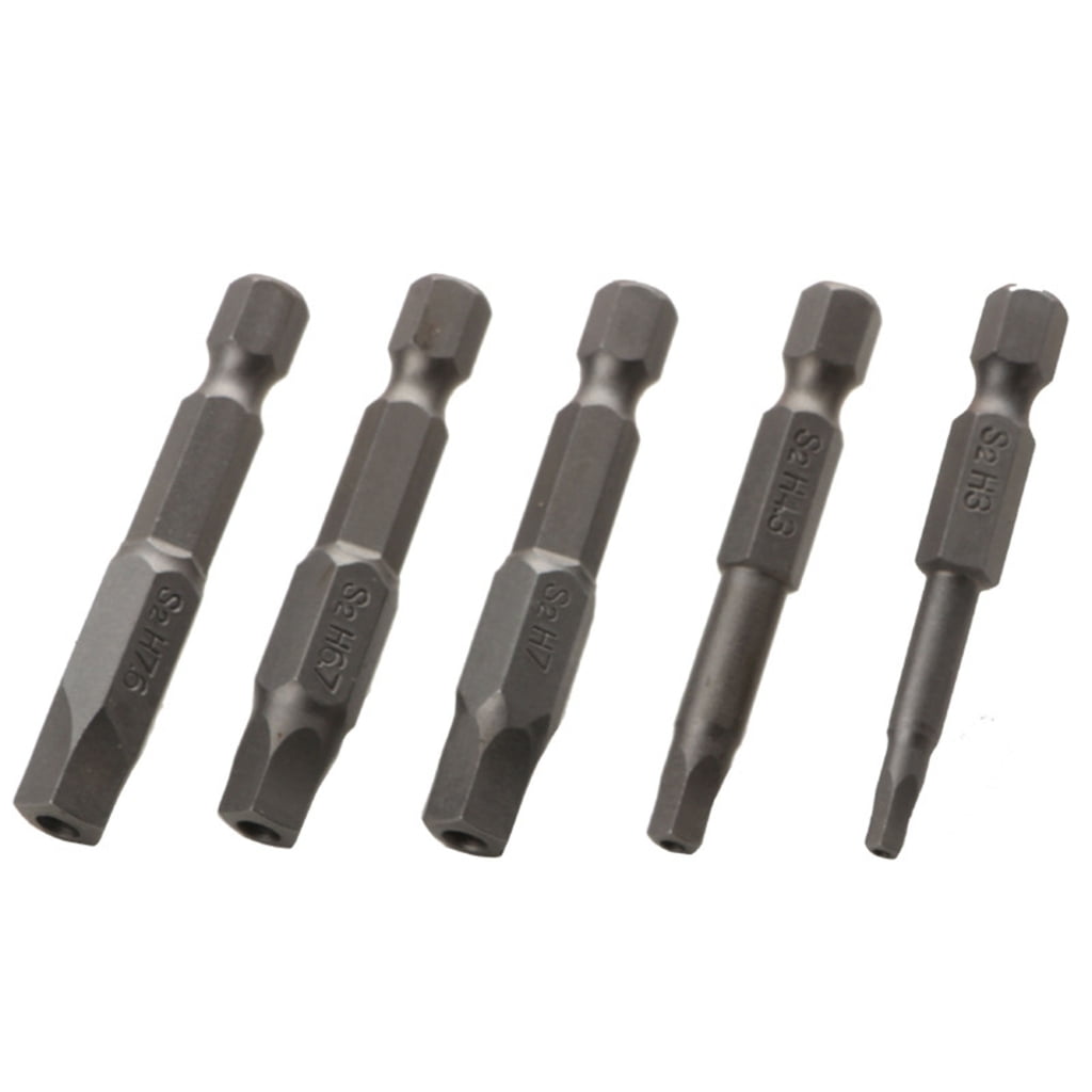 5Pcs Square Head Driver Bit Replacement Precision Screwdriver Bit Steel ...