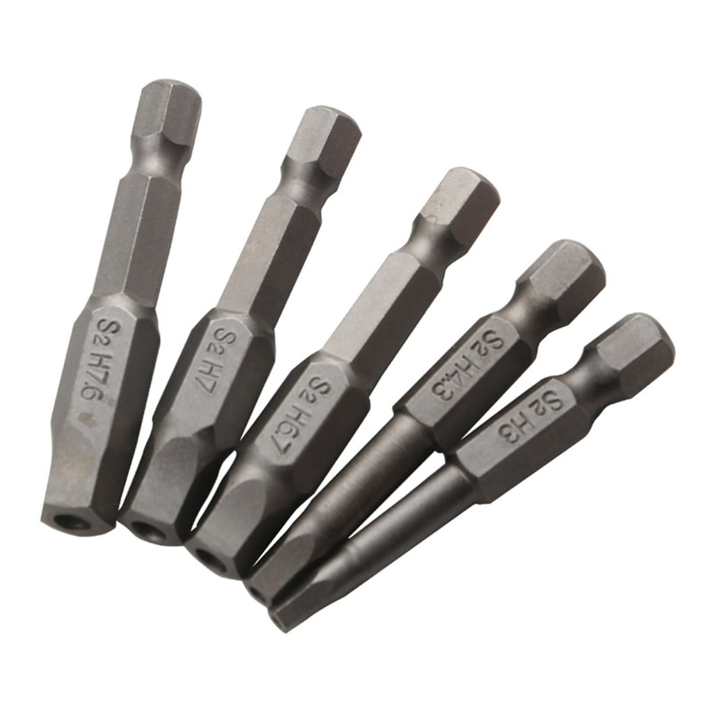 5Pcs Square Head Driver Bit Screwdriver Bits Tool Set Steel Screw ...