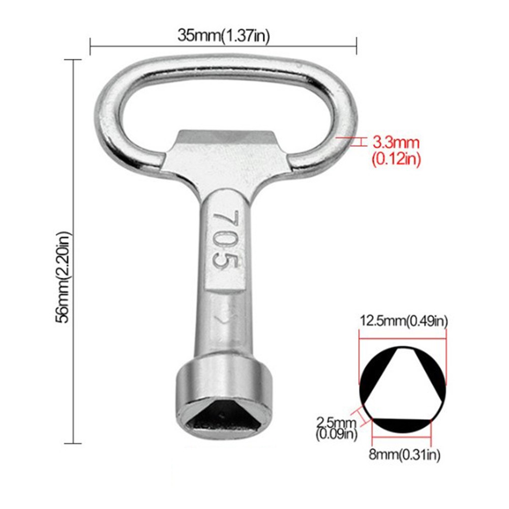 5Pcs Square Key Valve Heating Key Heater Bleed Key Forgas Water Meter ...