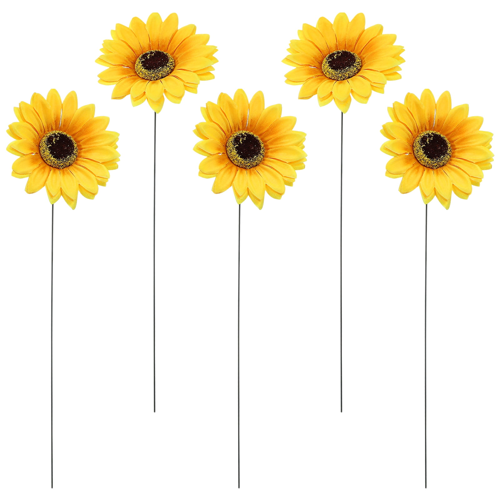 5Pcs Stable Sunflower Stake Garden Yard Sunflower Stable Decor Flower ...