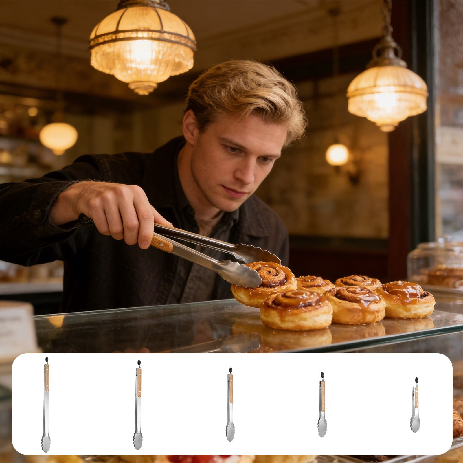 5Pcs Stainless Steel Food Tongs Under $5! Kadlawus Stainless Steel Food ...