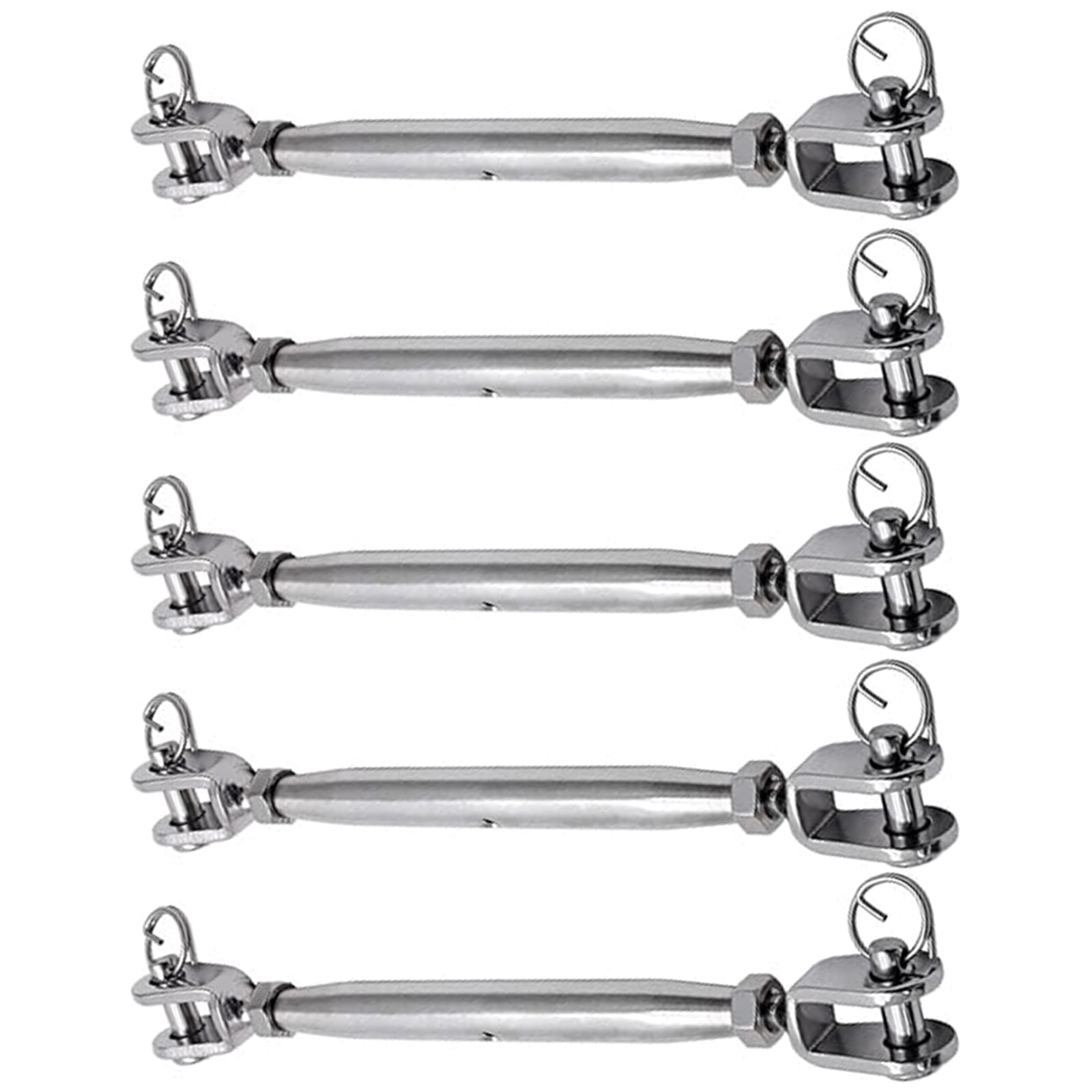 5Pcs Stainless Steel Jaw and Jaw Turnbuckles Cable Fasteners For ...