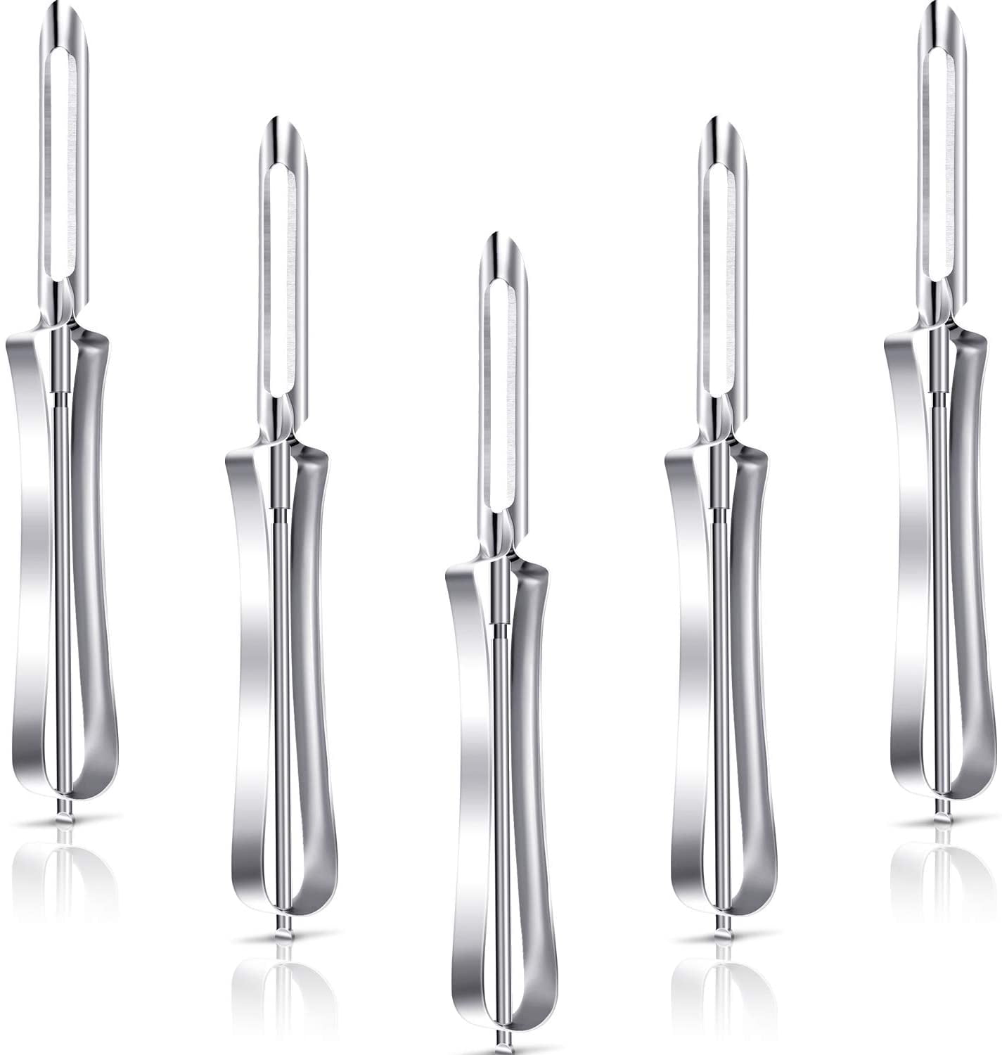 5Pcs Stainless Steel Potato Vegetable Peelers for Kitchen, Carrot ...
