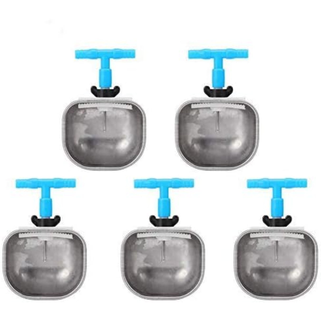 5Pcs Stainless Steel Rabbit Automatic Drinker Waterer Cup Poultry ...