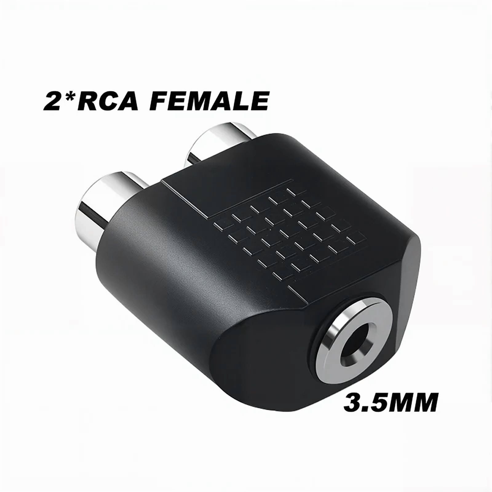 5Pcs Stereo 1/4" Male Plug to RCA Female Jack 6.35mm 3.5mm Audio Mono ...