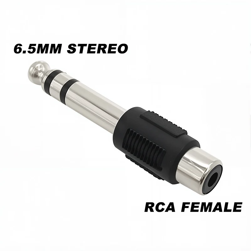 5Pcs Stereo 1/4" Male Plug to RCA Female Jack 6.35mm 3.5mm Audio Mono ...