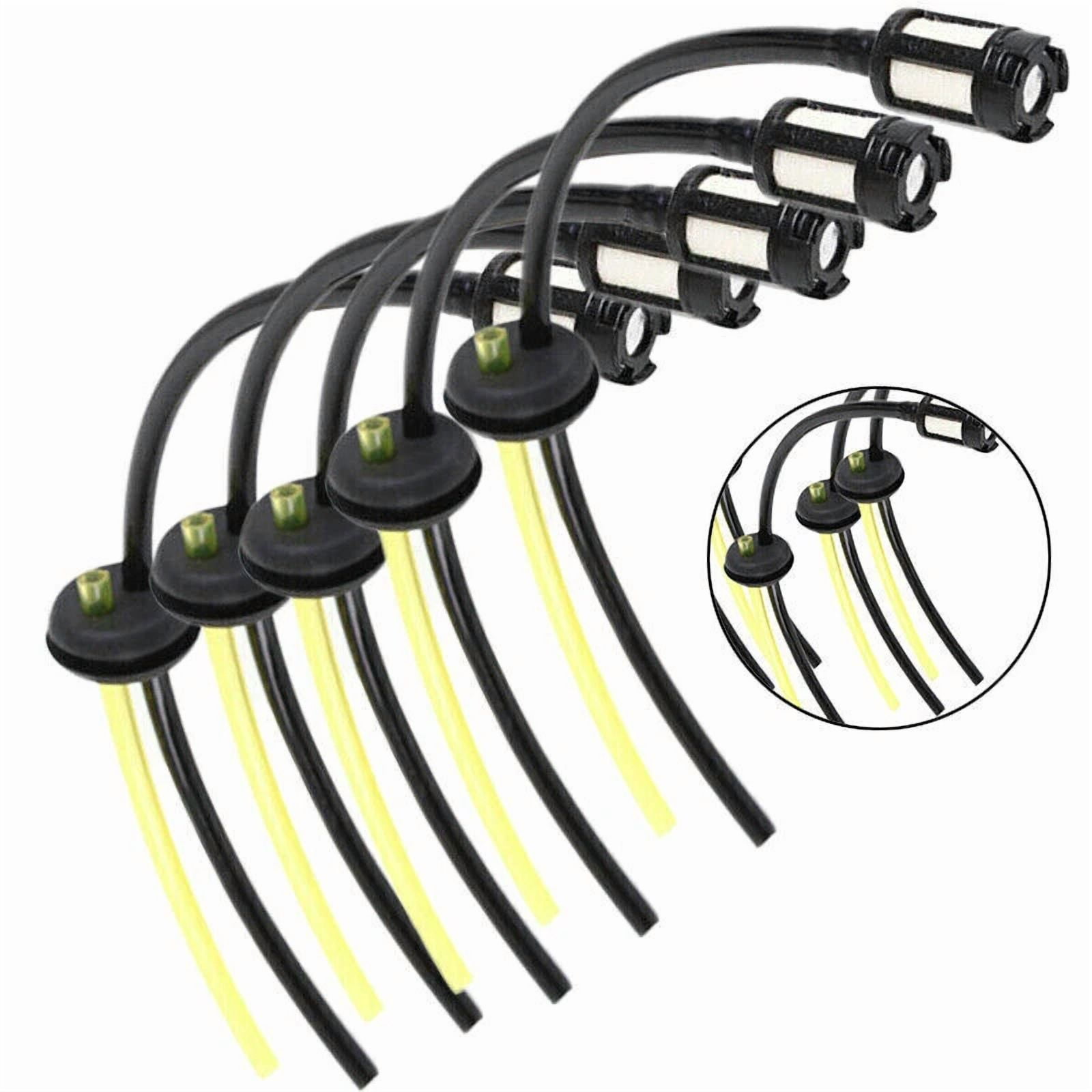 5Pcs Strimmer Trimmer Fuel Hose Pipe W/ Tank Filter Trimmers Brush ...
