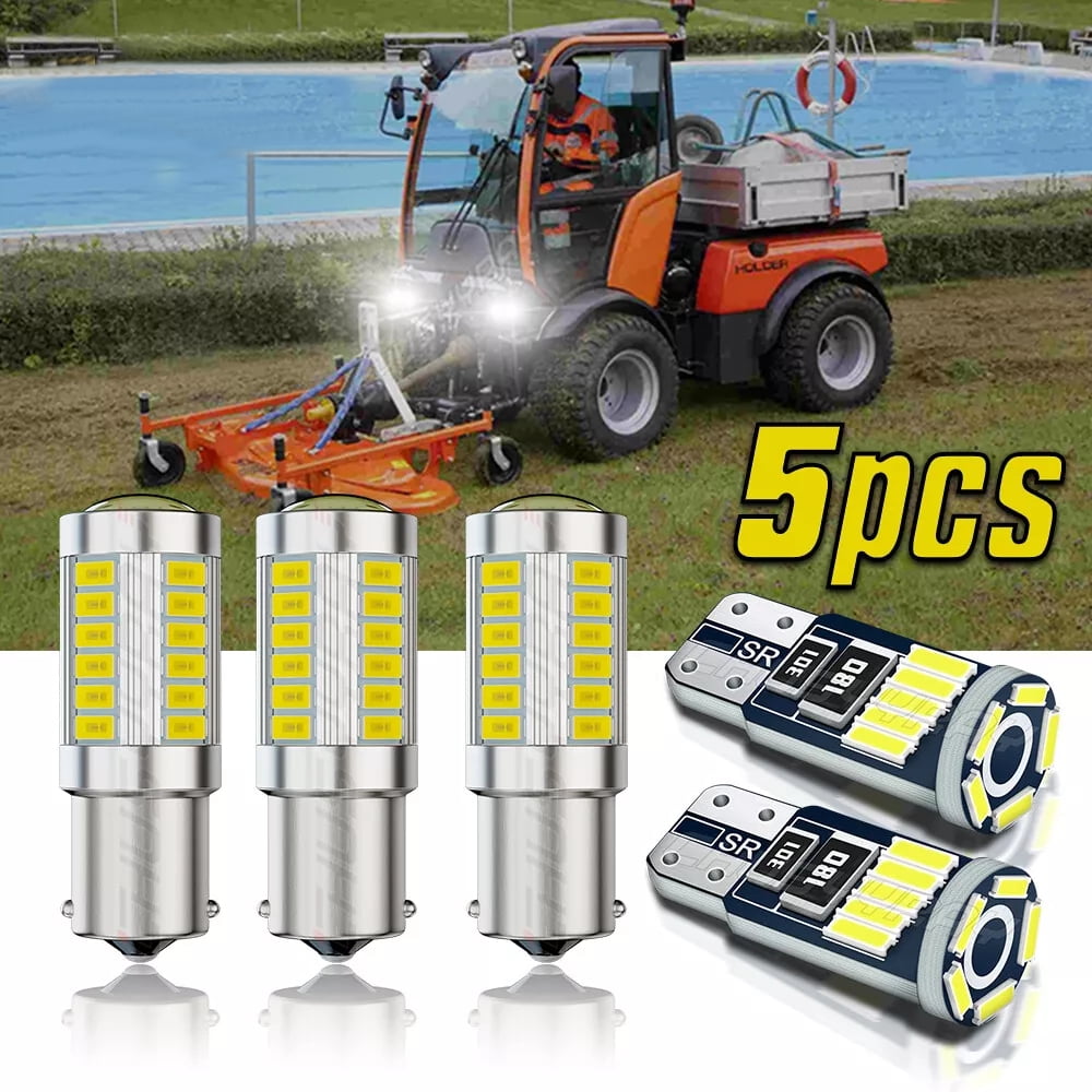 5Pcs Super Bright LED for MTD Lawn Tractor Headlight Bulbs BA15S 1156 ...