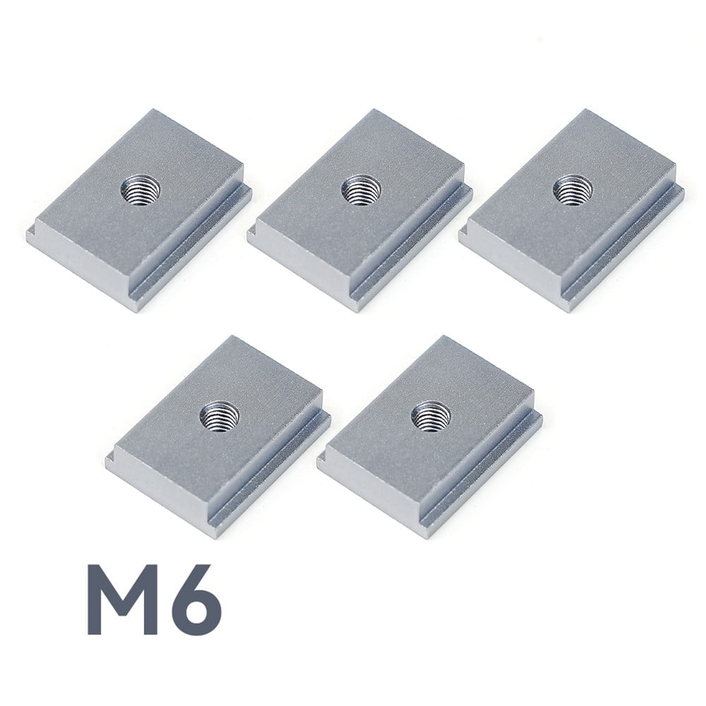 5Pcs T-Track Slider Aluminum Alloy T Slot Nut M6 Threaded for ...
