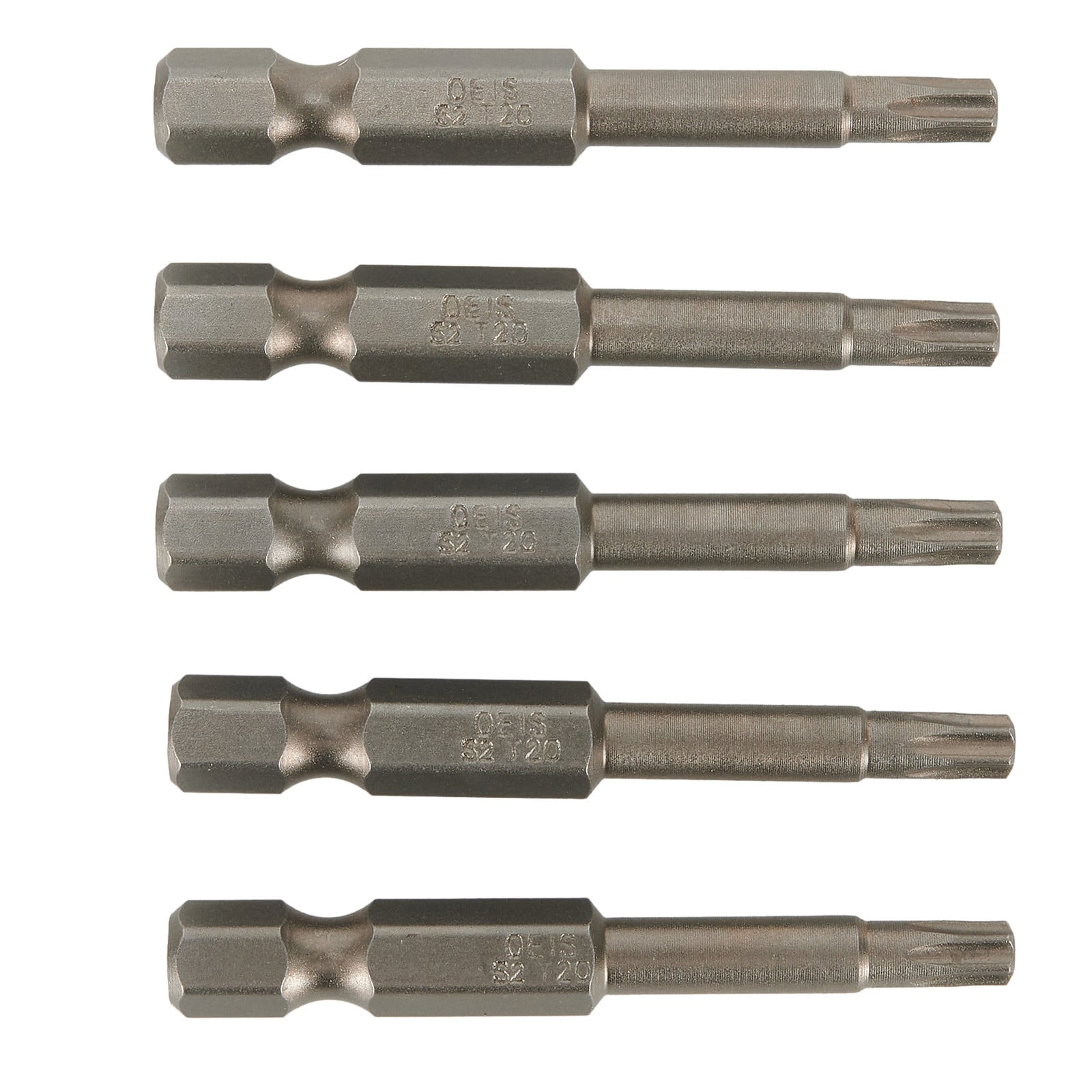 5Pcs T20 50Mm Screwdriver Bit Magnetic Torx Screwdriver 1/4 Inch Hex ...
