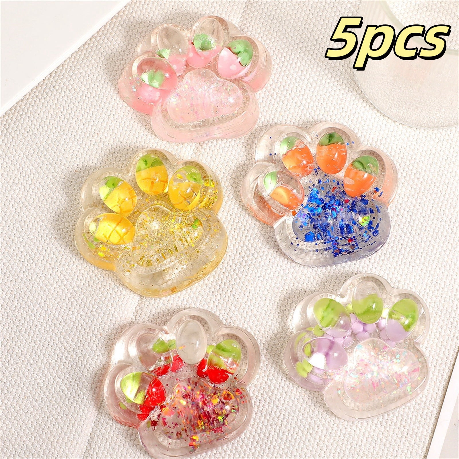 5Pcs Taba Squishy Cat Paw Squeeze Toys,Huge Paw Shaped Toys,Massive Paw ...