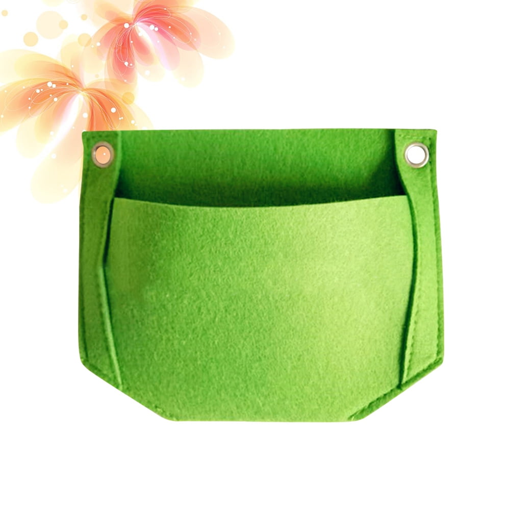 5Pcs Three-Dimensional Green Felt Planting Bags for Herbs Succulents ...