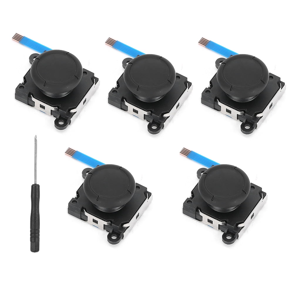 5Pcs Three Dimensional Joystick Button Gamepad with Screwdriver for ...