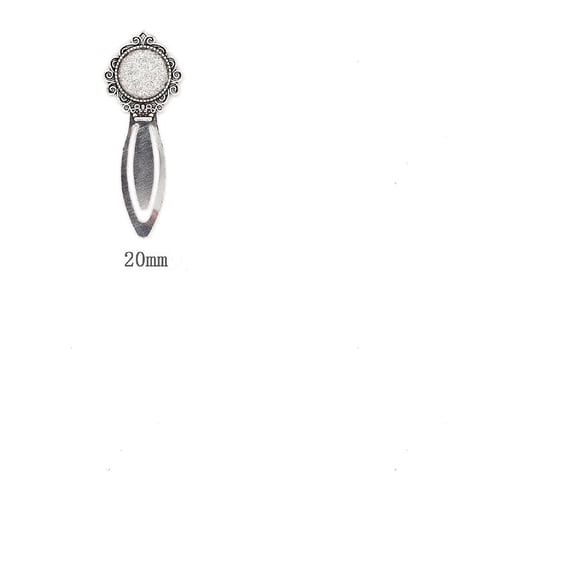 5Pcs Tibetan Style Silver Plated Zinc Alloy Bookmarks Cabochon Settings ...