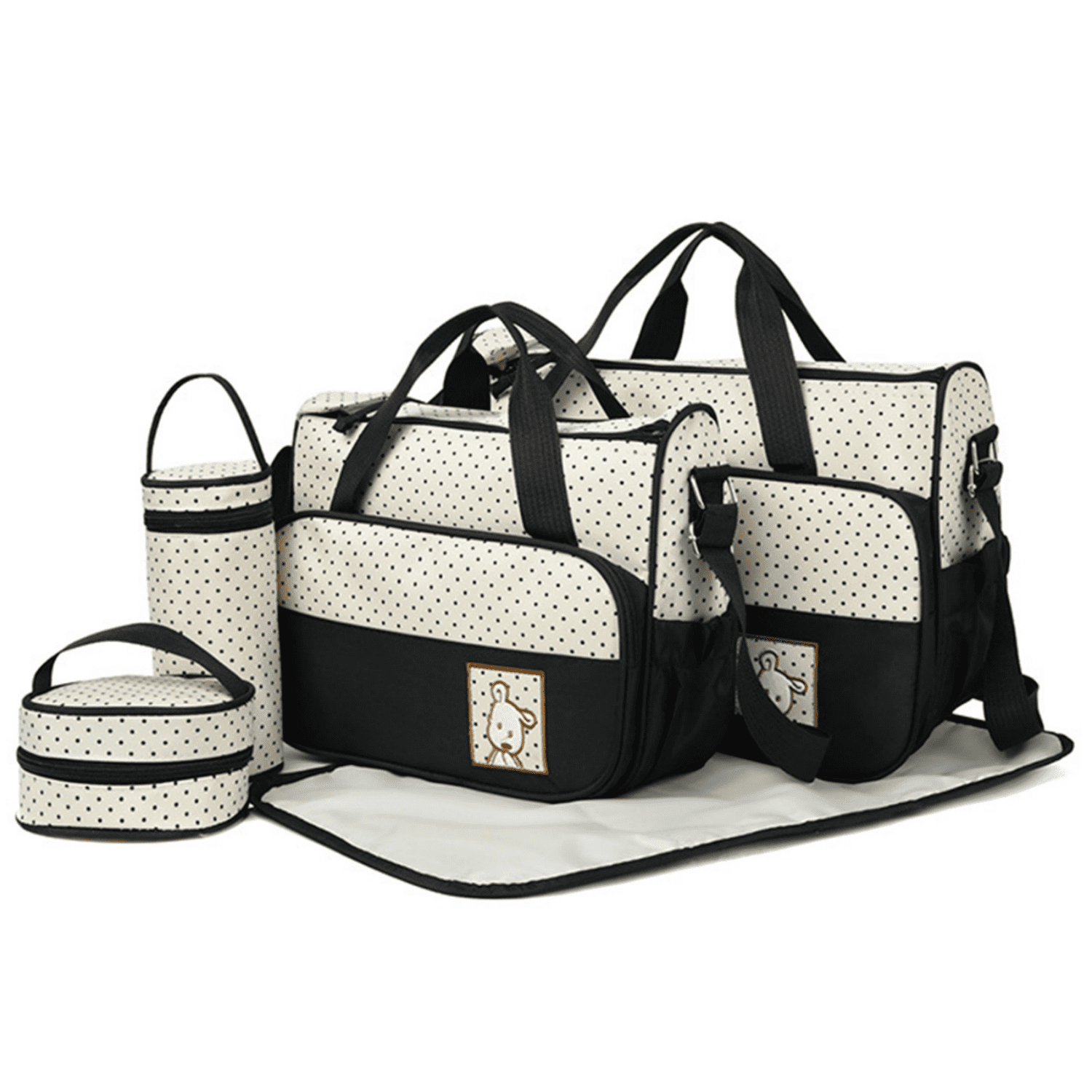 5Pcs Tote Diaper Bag, YITUMU Nappy Changing Bag Mummy Diaper Bags with ...