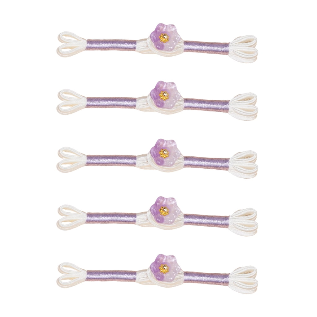 5Pcs Traditional Chinese Cheongsam Knot Button Floral Sewing Fasteners ...