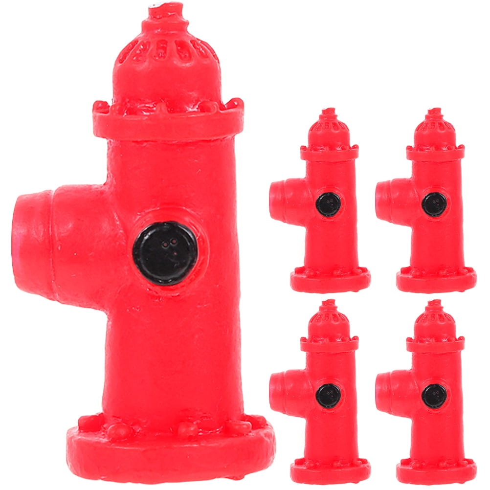 5Pcs Traffic Road Fire Hydrant Models Kids Fire Hydrant Cognitive Toys ...
