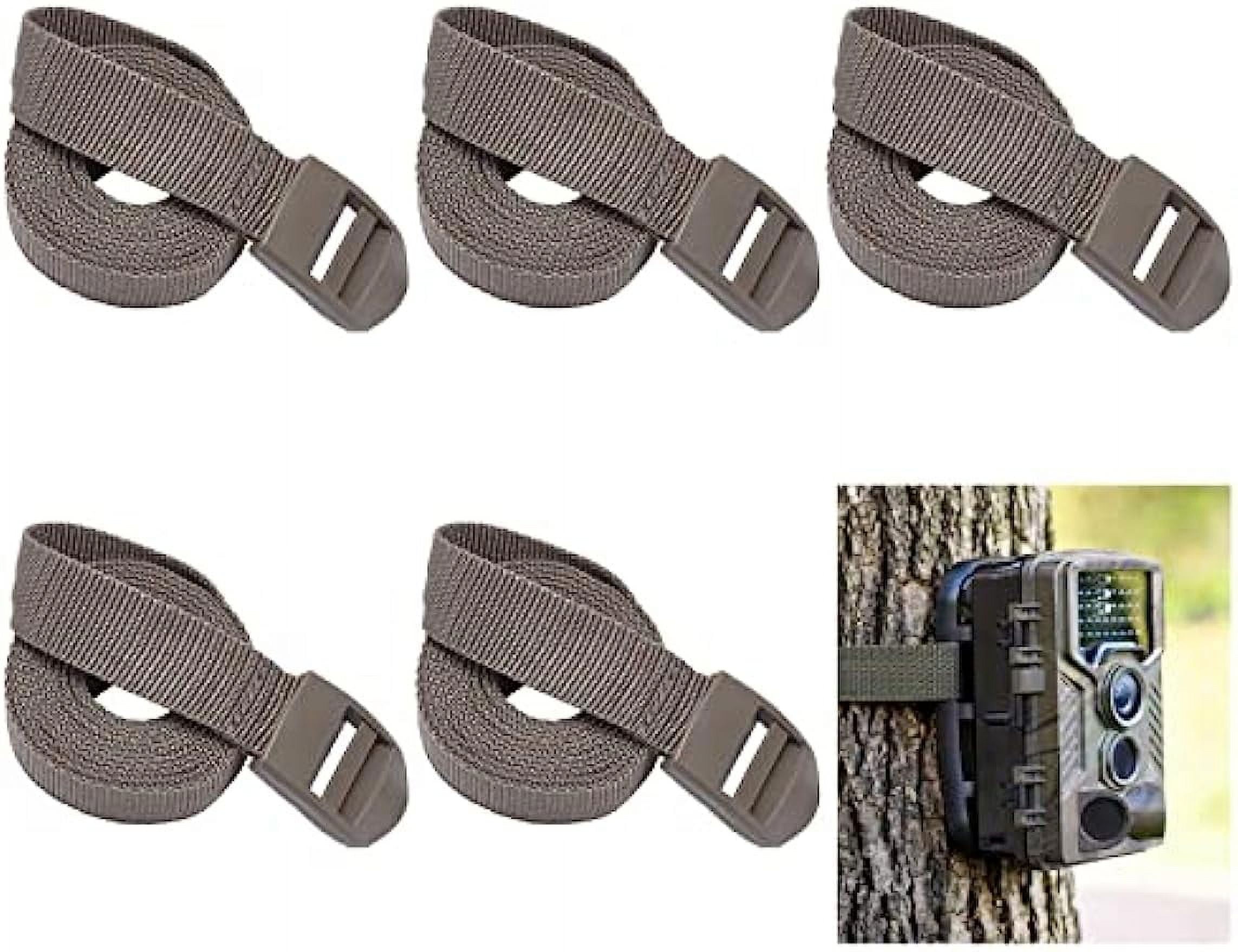 5Pcs Trail Camera Straps Flat Webbing Bands with Plastic Buckle ...