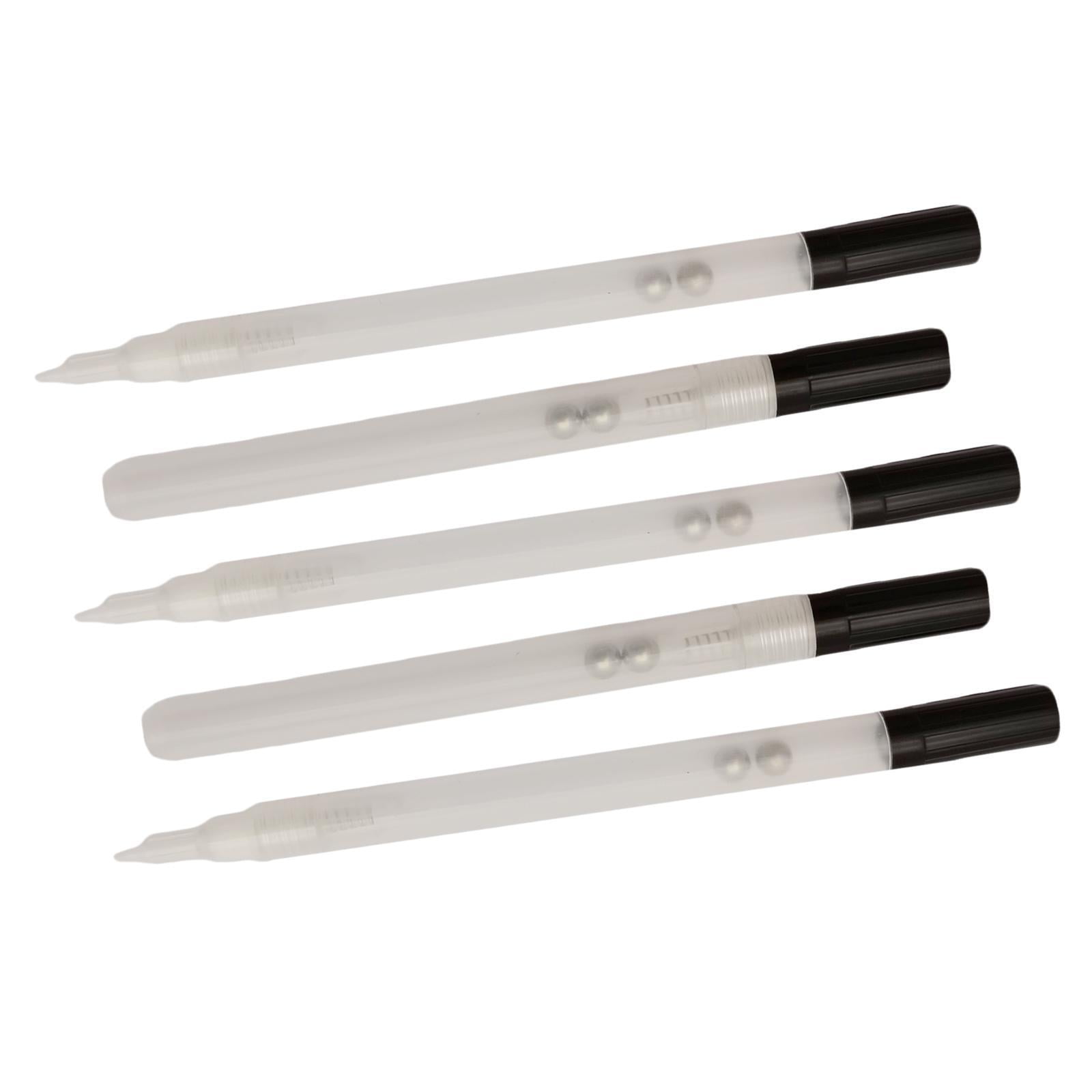5Pcs Transparent Fillable Empty Paint Pen Shell Refill Blank Tube 0.7mm ...
