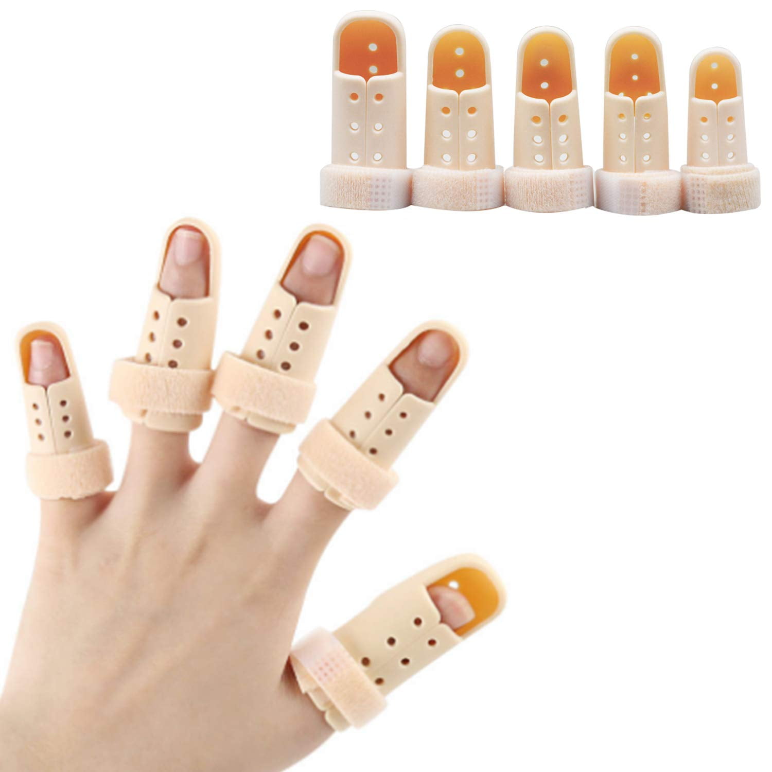 5Pcs Trigger Finger Splints, Mallet Finger Support, Straighten Finger ...
