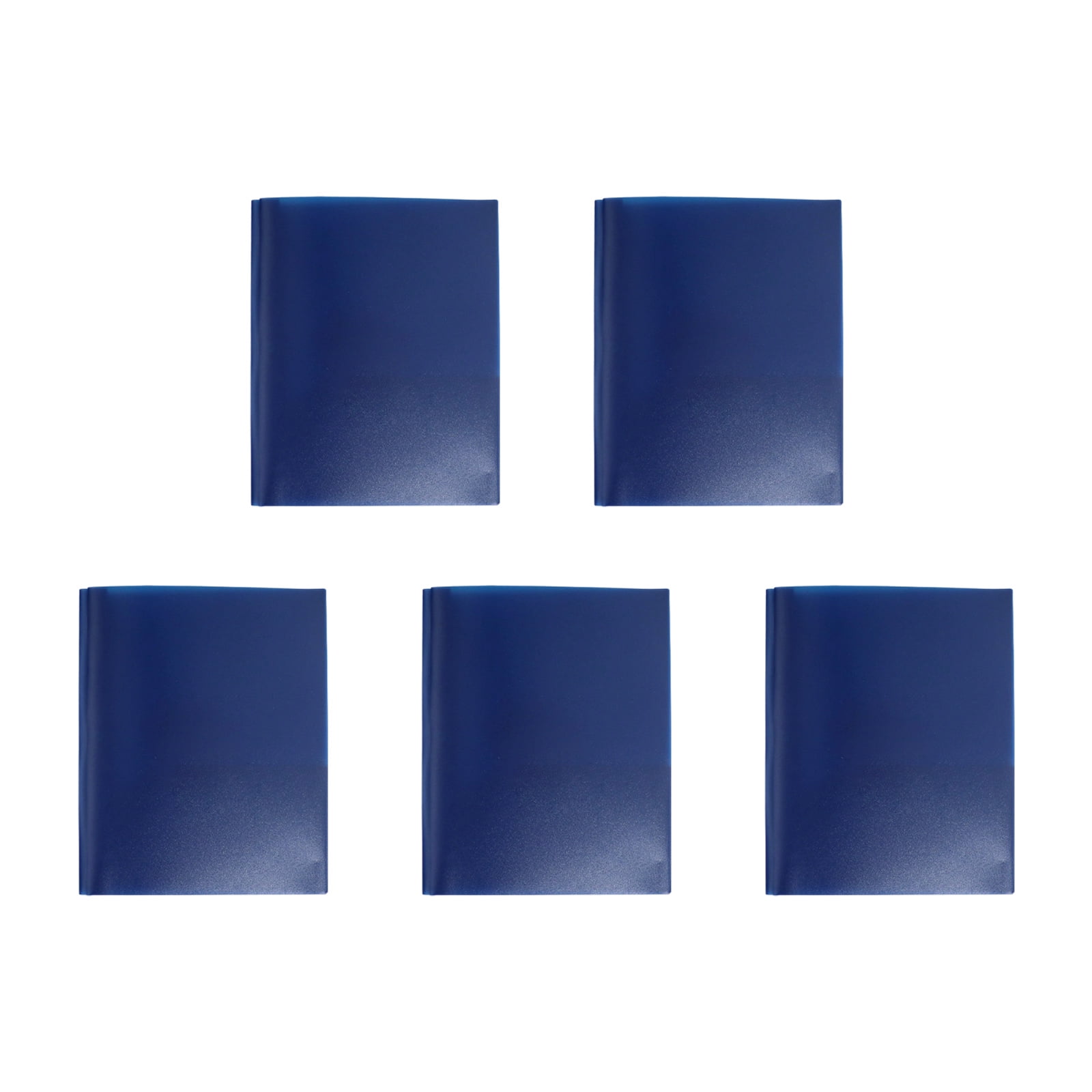 5Pcs Two Pocket Folder with Prong Fastener Clip Water Resistant Letter ...