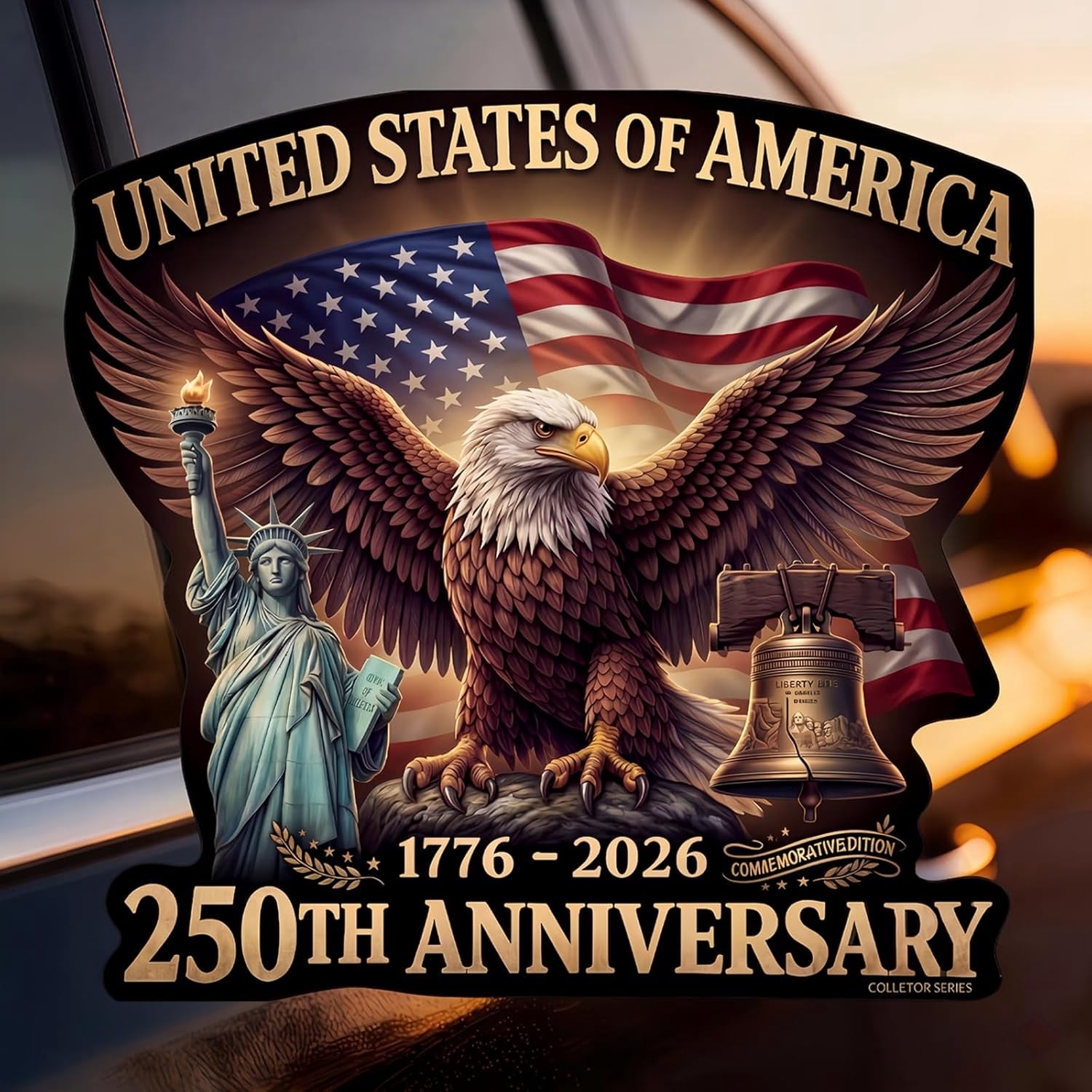 5Pcs USA 250th Anniversary Stickers 1776-2026,Patriotic Vinyl Decals ...