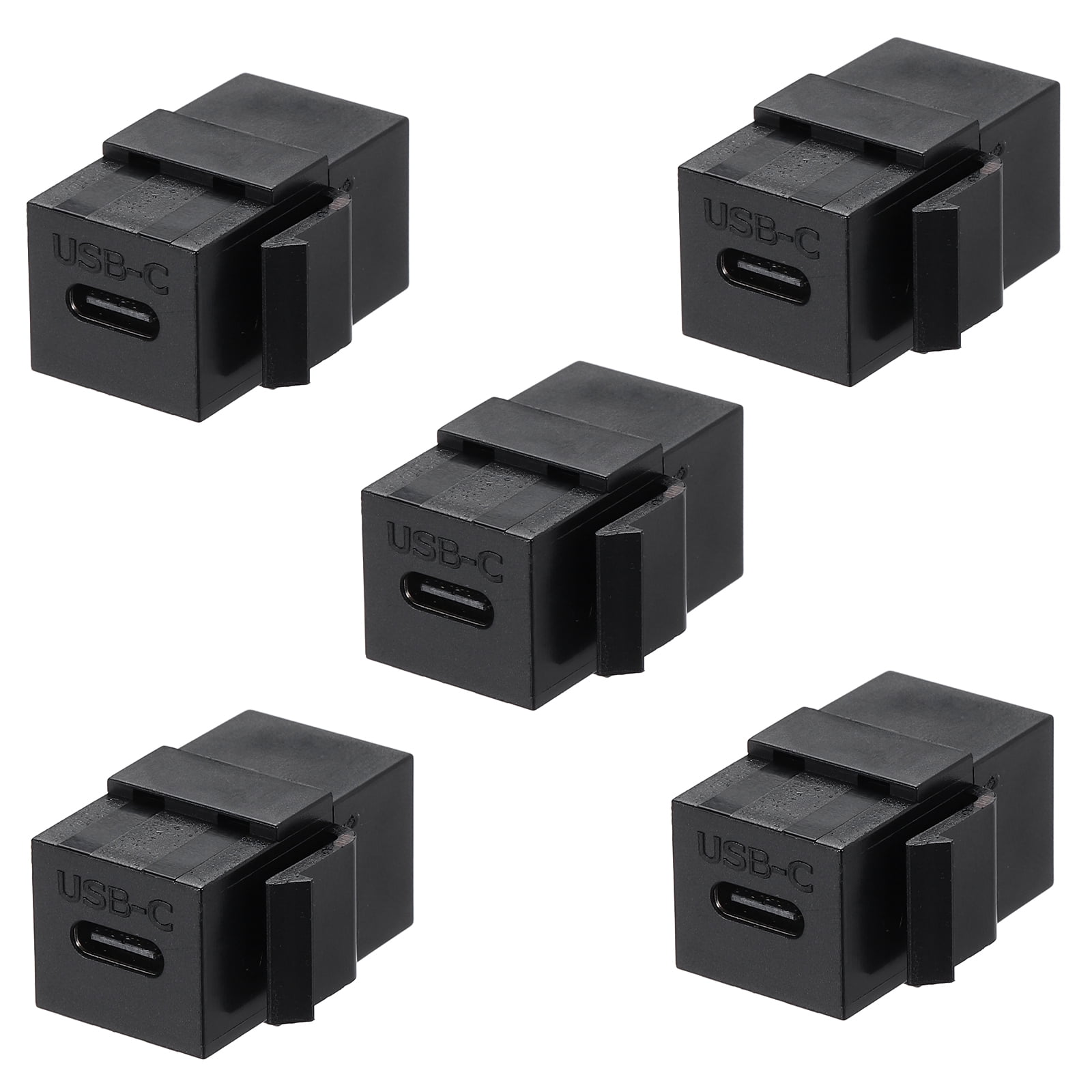 5Pcs USB C Key-stone Jack Inserts,Type-C Female to Female Adapter ...