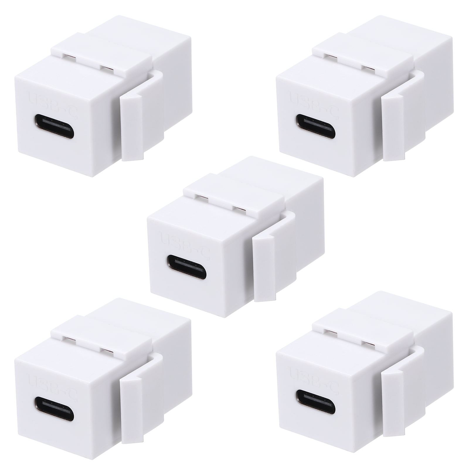 5Pcs USB C Key-stone Jack Inserts,Type-C Female to Female Adapter ...