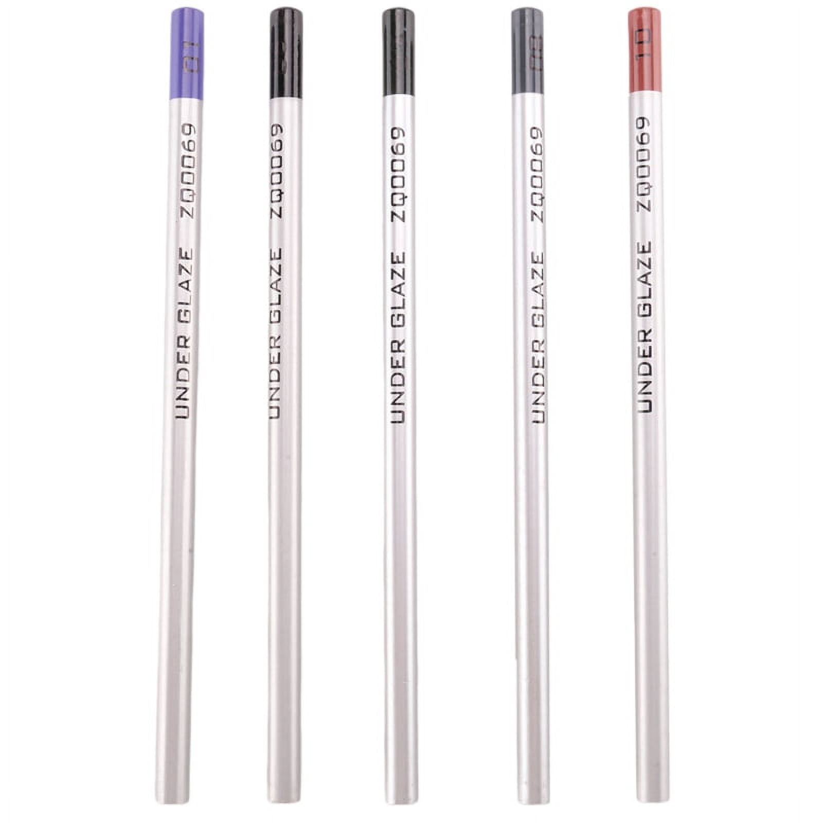 5Pcs Underglaze Pencils for Pottery for Decorating Fused Glass and ...