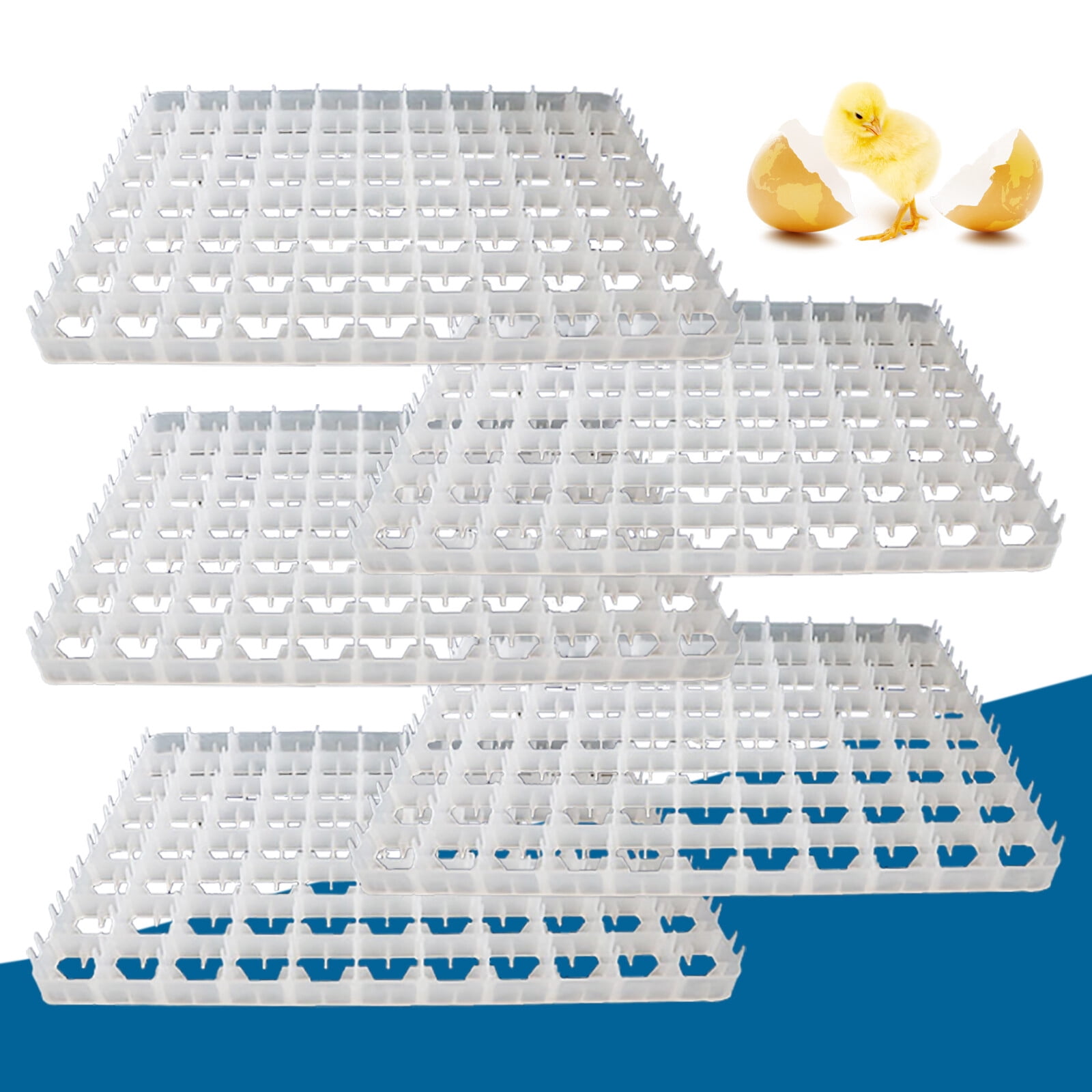 5Pcs Universal Egg Trays Incubator Chicken Duck Hatching Poultry 88 ...