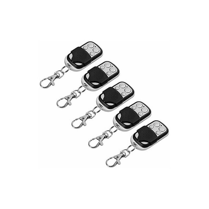 5Pcs Universal Remote Control Cloning Electric Gate Garage Door Opener Fob 433Mhz Replacement ...