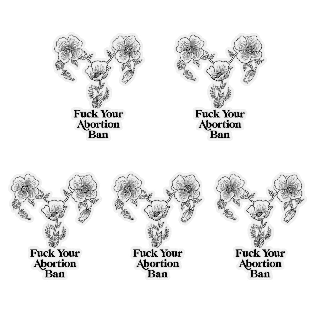 5Pcs Uterus Vinyl Die Cut Decal Bumper Stickers Women Abortion Rights ...