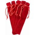5Pcs Velvet Single Pencil Bag, Drawstring Pen Pouch Holder Sleeve Pouch ...