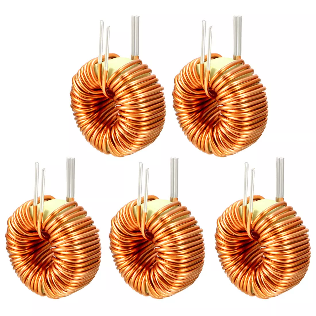 5Pcs Vertical Toroid Magnetic Inductor Wire Wind Wound 50Uh 20A Coil ...