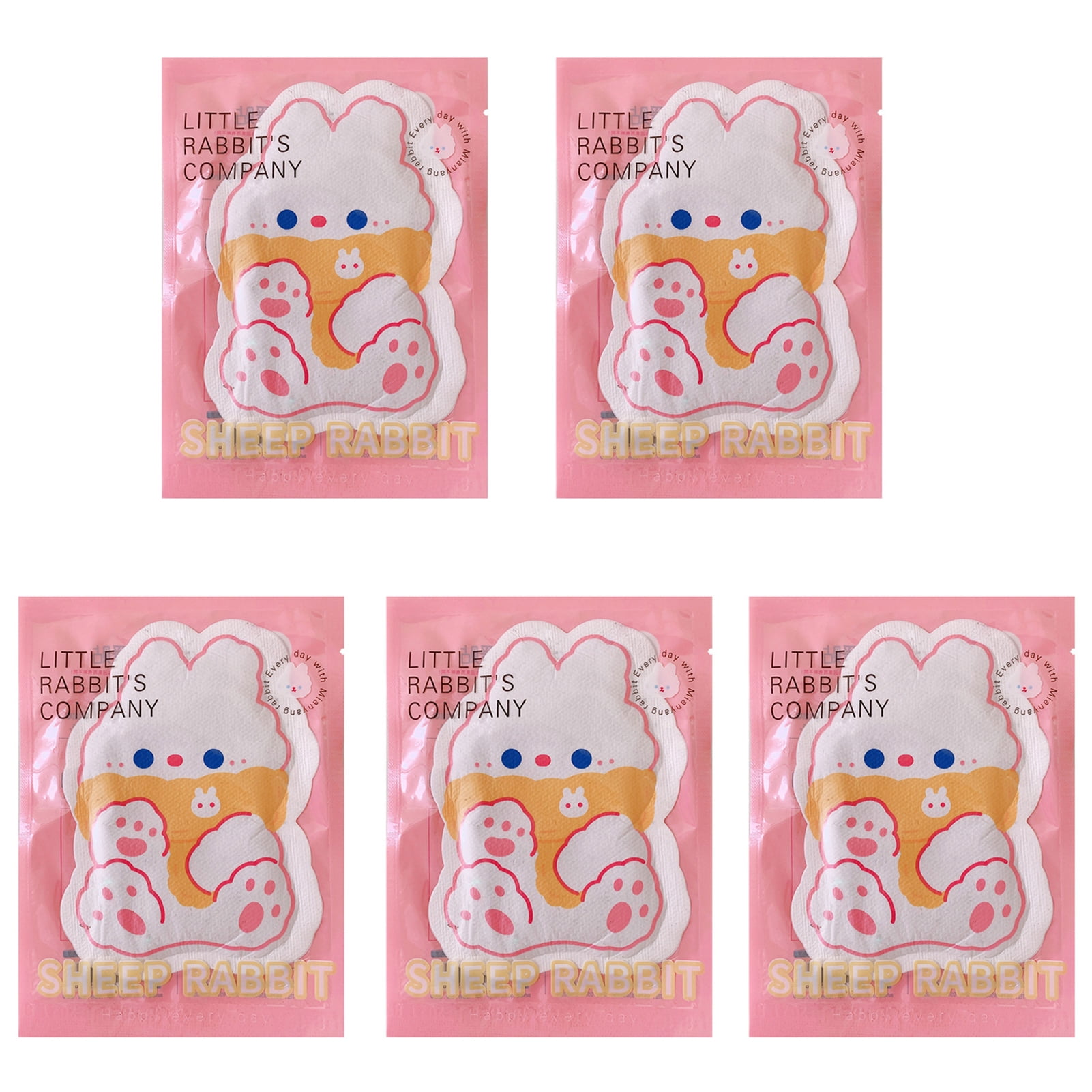 5Pcs Warm Stickers Cute Good Heat Retention Cartoon Keep Warm Creative ...