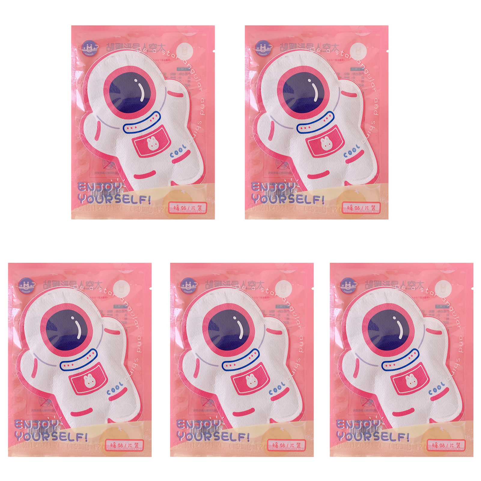 5Pcs Warm Stickers Cute Good Heat Retention Cartoon Keep Warm Creative ...