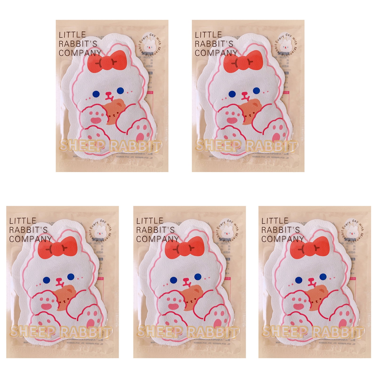 5Pcs Warm Stickers Cute Good Heat Retention Cartoon Keep Warm Creative ...