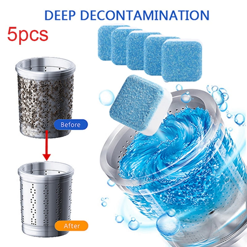5Pcs Washing Machine Effervescent Tub Bomb Cleaner Remover Deodorant ...