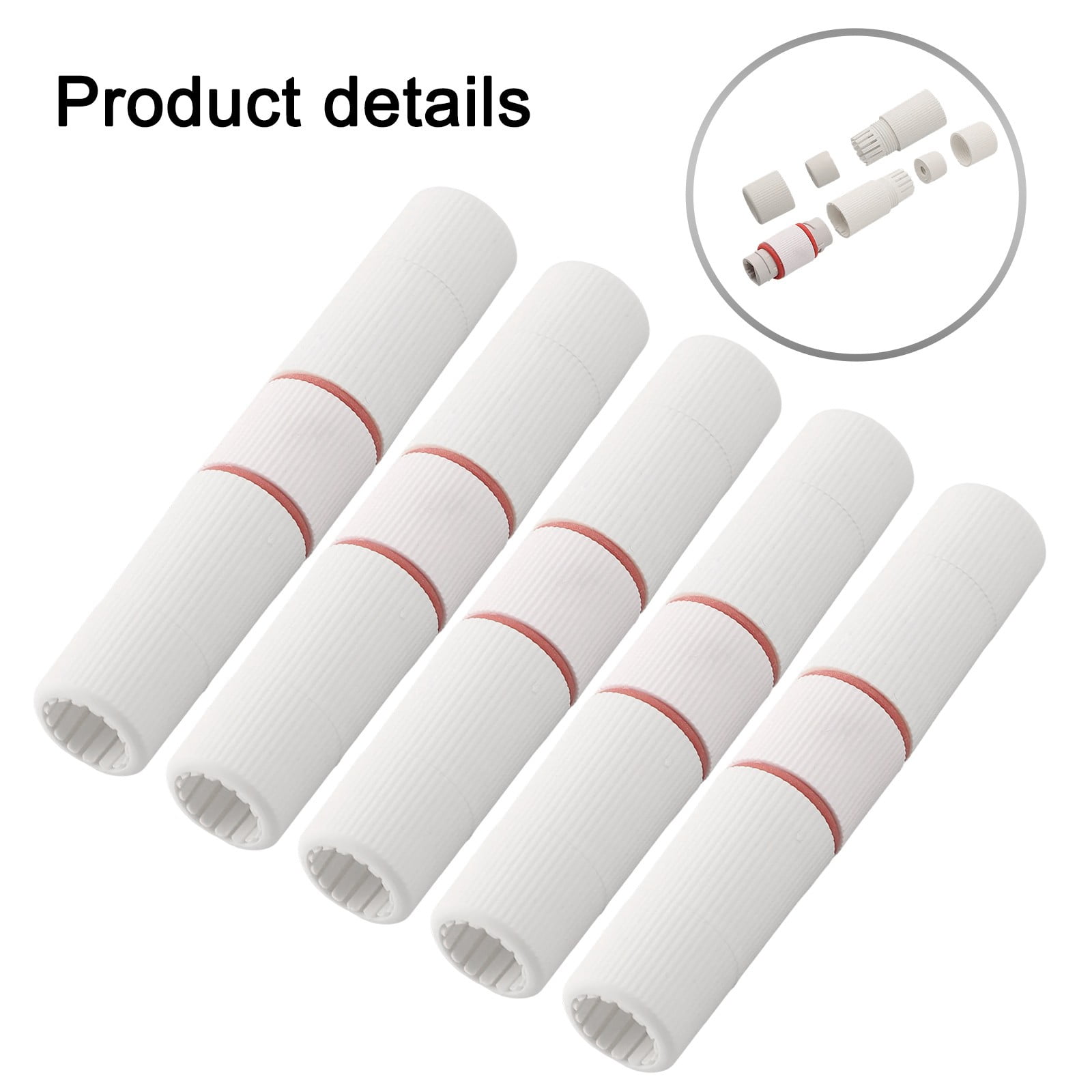 5Pcs Waterproof Coupler, Ip68 Ethernet Connector Shielded Network Cable ...