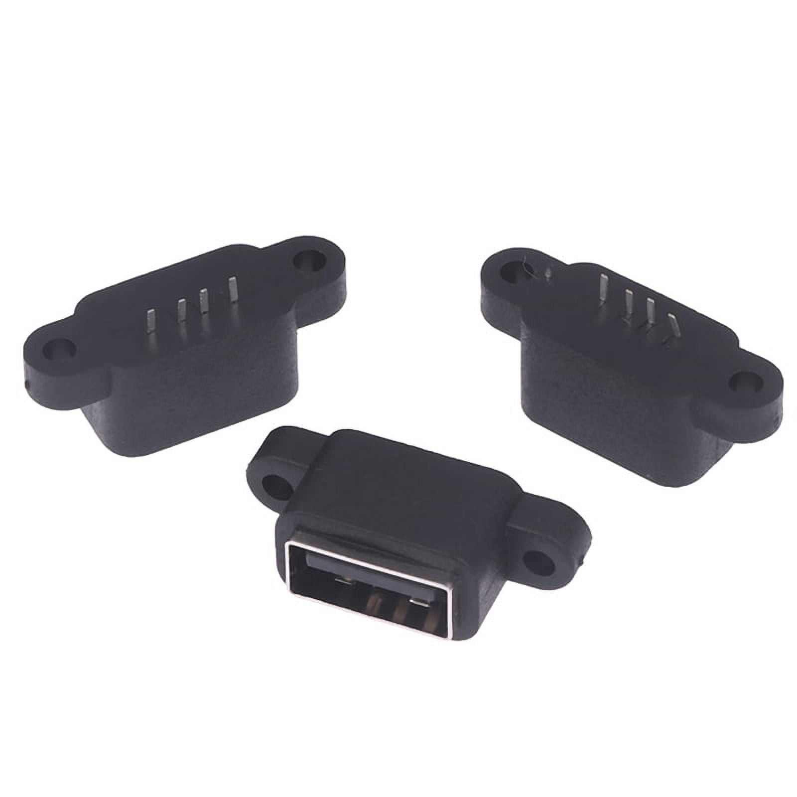 5Pcs Waterproof USB 2.0 Charging Data Tail Plug-in 4 Pin USB Interface ...