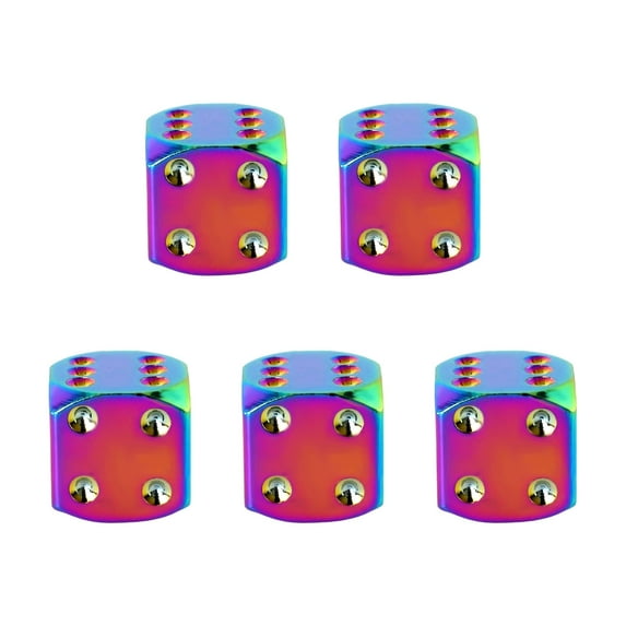 5Pcs Weatherproof Aluminum Alloy Bike Valves Cap High Hardness Corrosions Resistant For Mountain ...