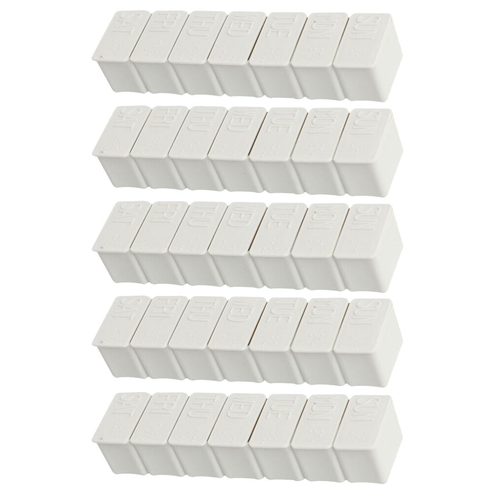 5Pcs Weekly Mini Pill Boxes 7 Days 7 Compartments Pill Case with ...