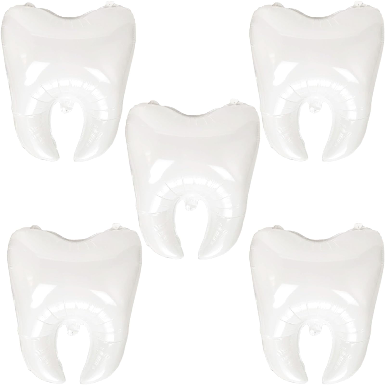 5Pcs White Tooth Shaped MMF7 Balloons Teeth Theme Party Balloons for ...