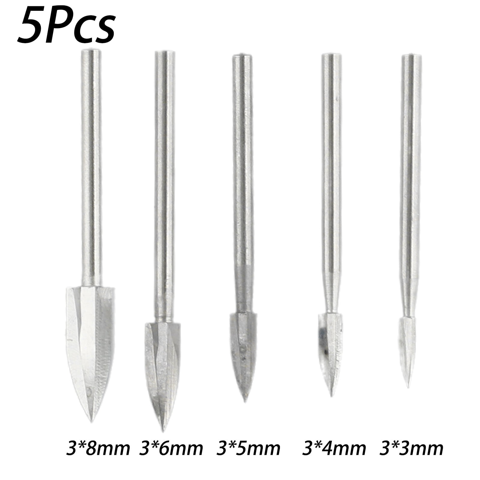 5Pcs Wood Carving Engraving Drill Bit Set for Woodworking Carbide ...