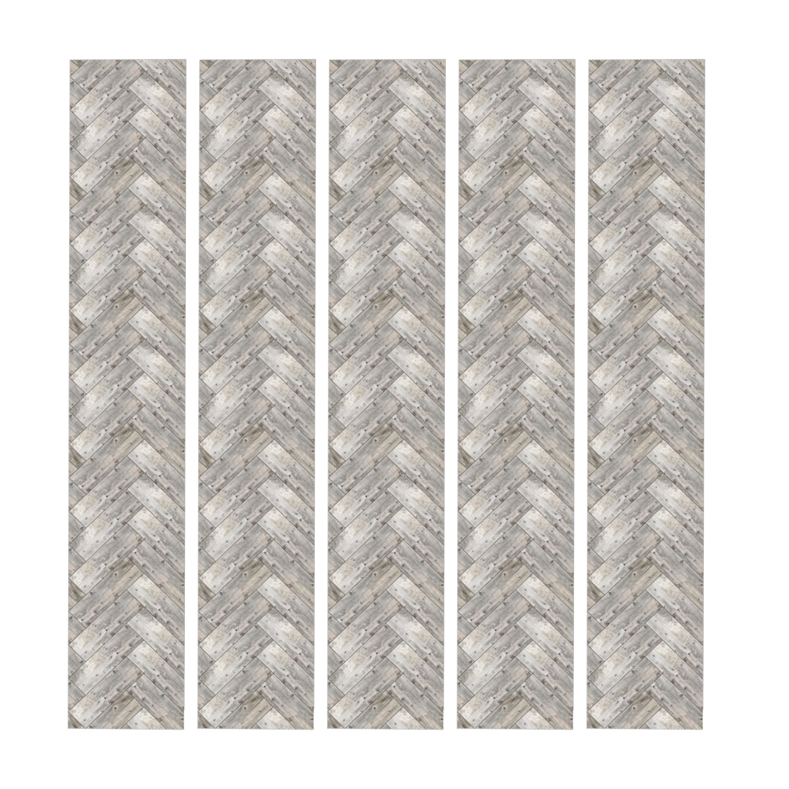 5Pcs Wood Grain Floor Stickers Rectangular Tile Stickers Stick Ground ...