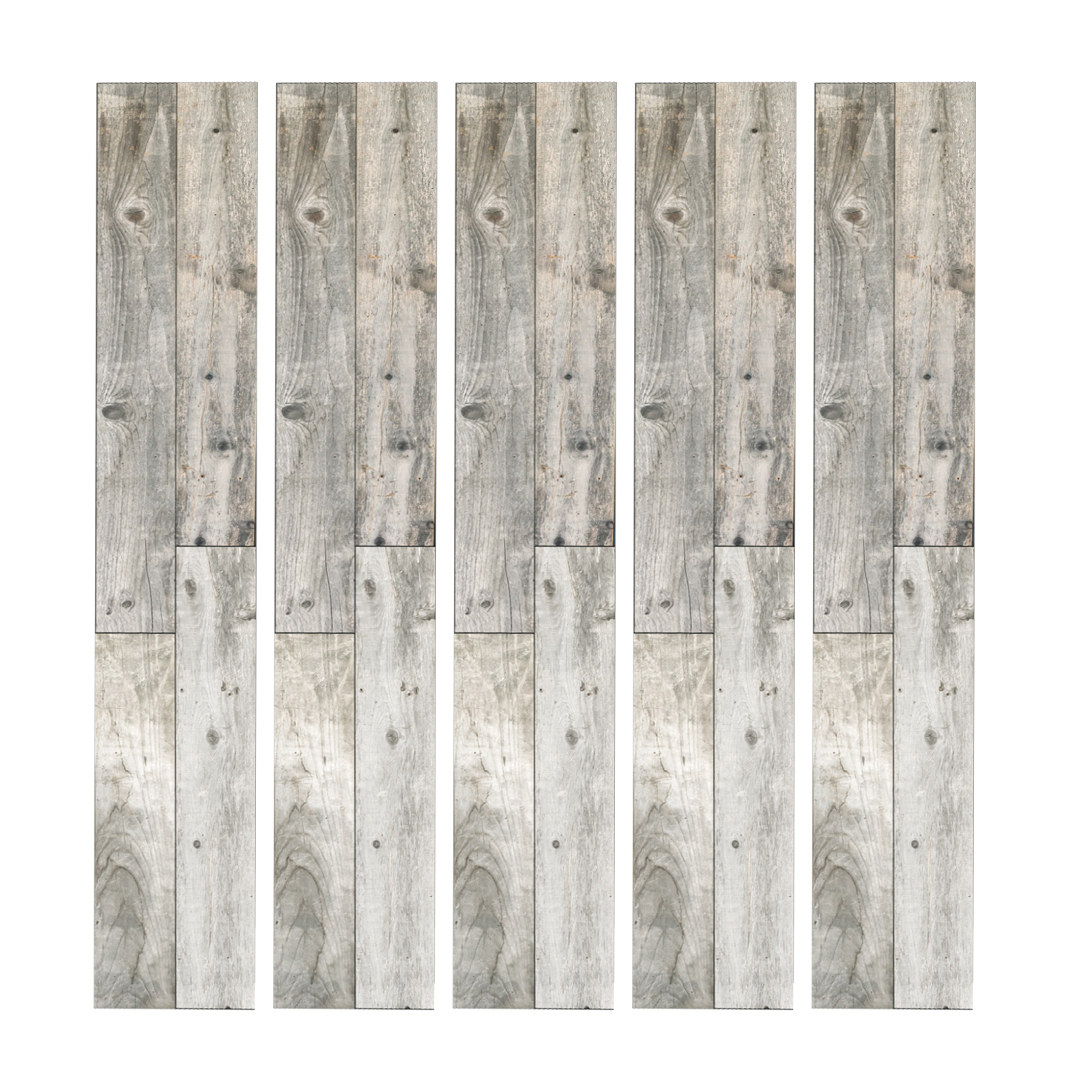 5Pcs Wood Grain Floor Stickers Rectangular Tile Stickers Stick Ground ...
