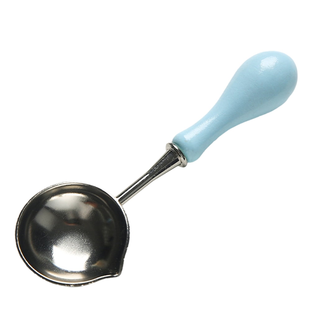 5Pcs Wood Handle Sealing Spoon Vintage Melting Spoon Sealing Spoon for ...