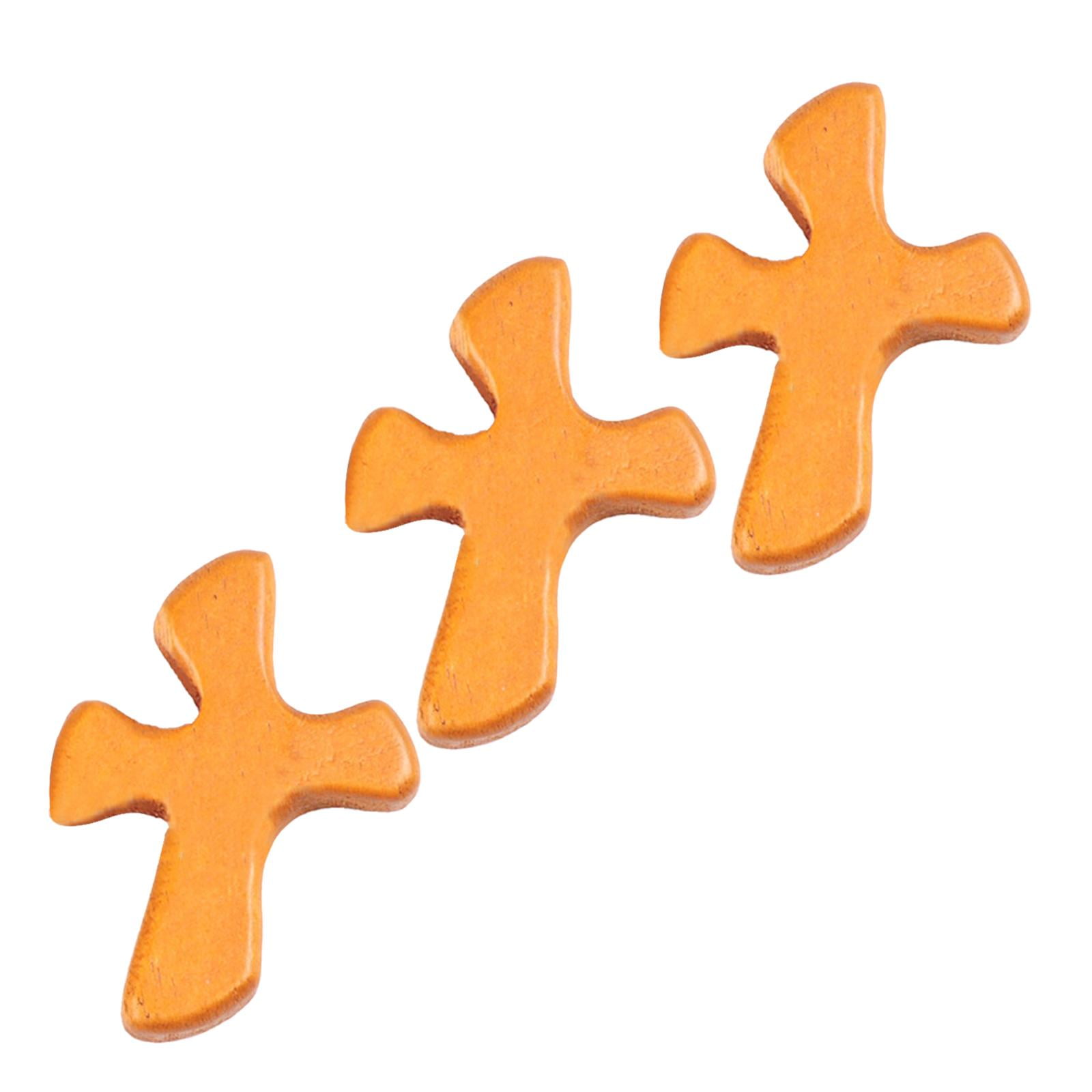 5Pcs Wood Prayer Cross Hand Held Prayer Cross Friend Family Colleague ...